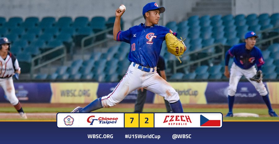 U15棒球賽中華隊對捷克陷苦戰 最後1局搶分贏球 - TSNA體育新聞團隊
