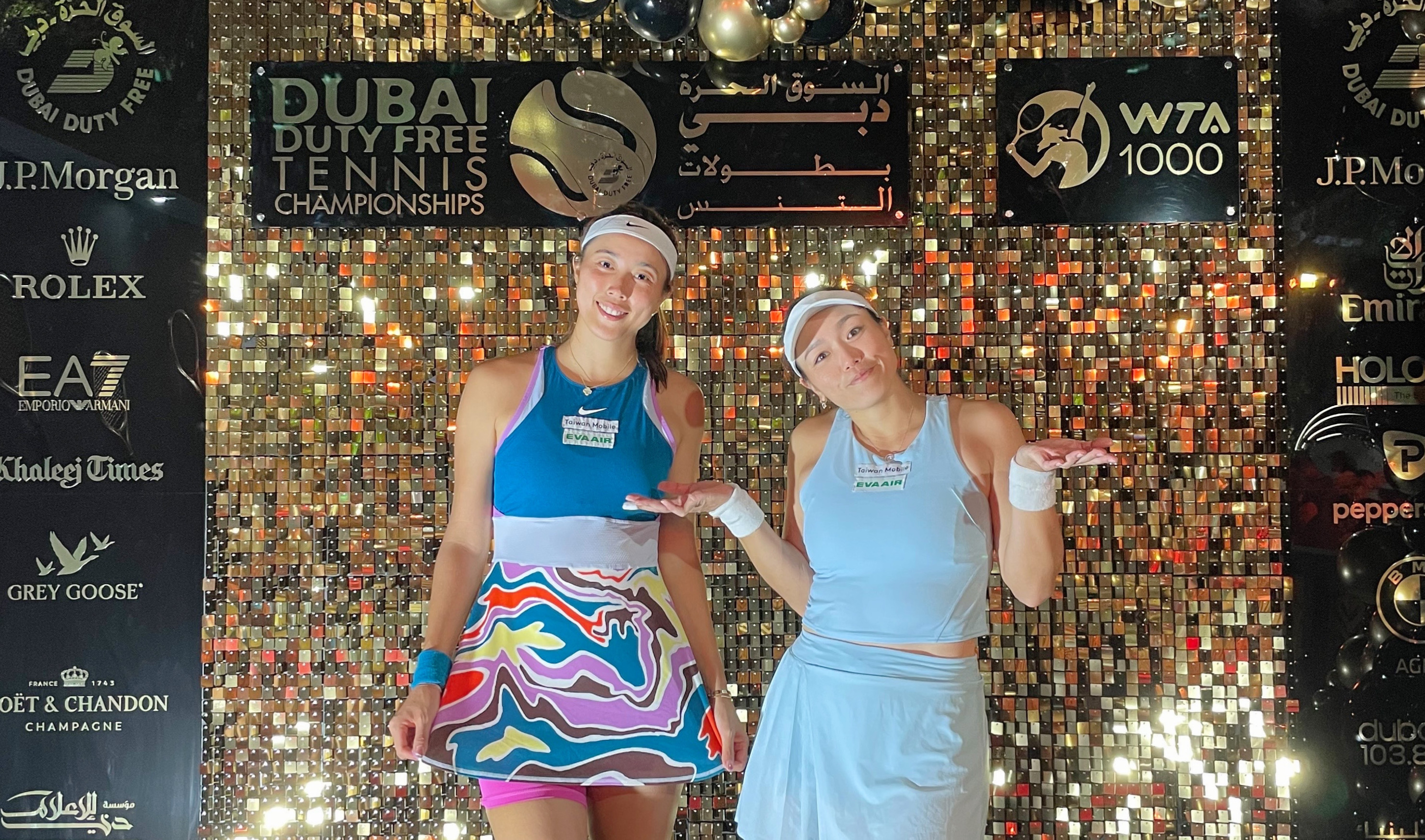 直落2擊敗頭號種子 詹家姊妹闖杜拜女雙4強賽 - TSNA體育新聞團隊