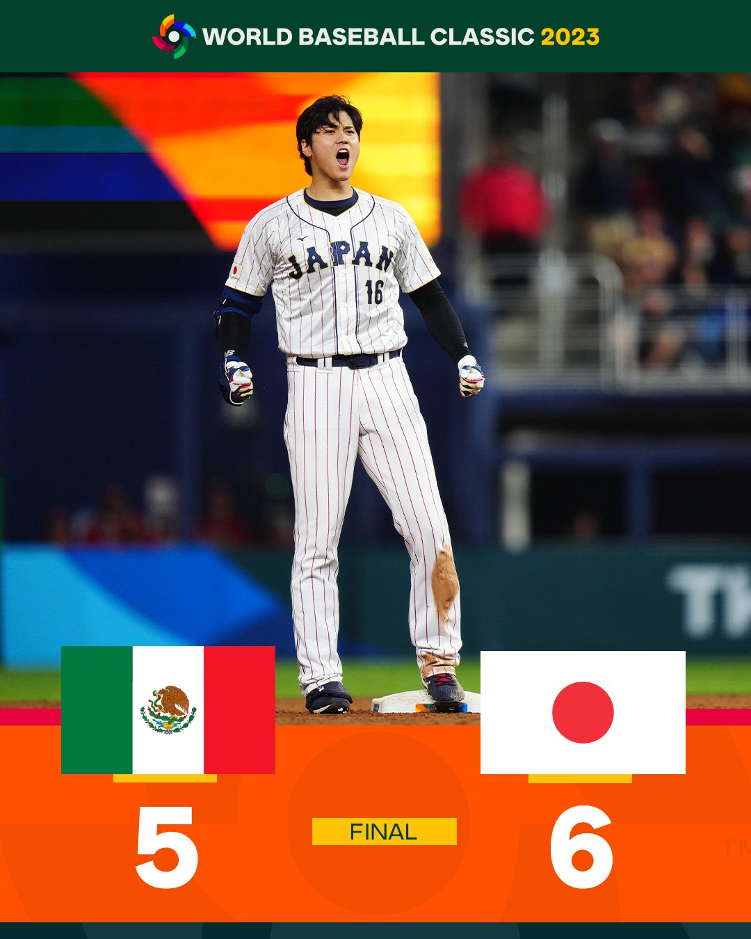 WBC》9下率先敲二壘打激動揮舞雙手大吼 大谷翔平連6場安打 - TSNA體育新聞團隊
