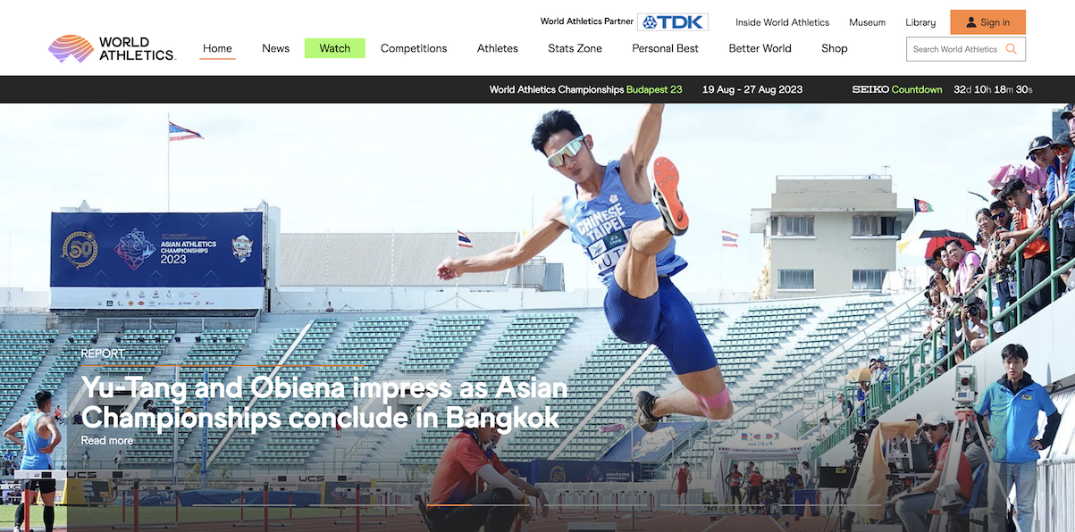 林昱堂跳遠8公尺40 登上世界田徑總會官網 - TSNA體育新聞團隊