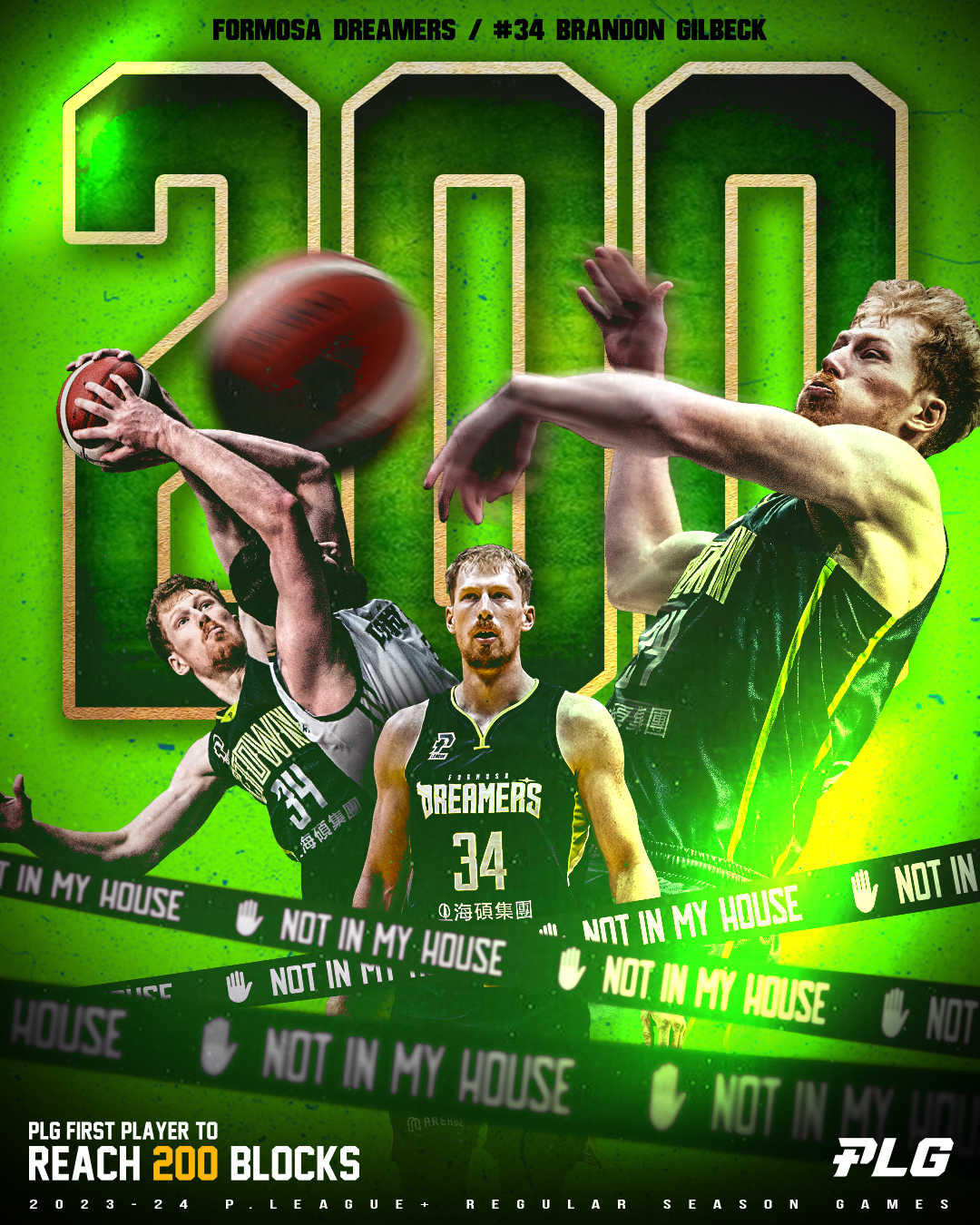 吉爾貝克送出200阻攻 成PLG聯盟第1人 - TSNA體育新聞團隊