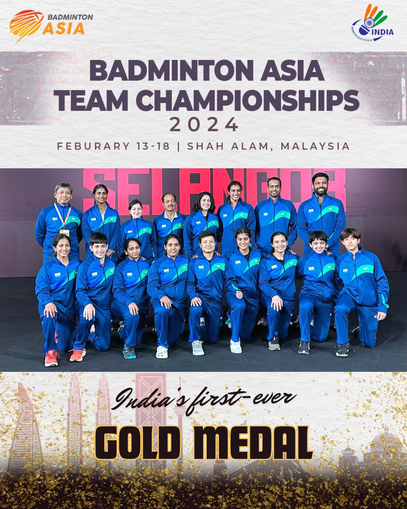 羽球》排名472的16歲小將成為英雌 亞團賽印度封后首度奪金 - TSNA體育新聞團隊