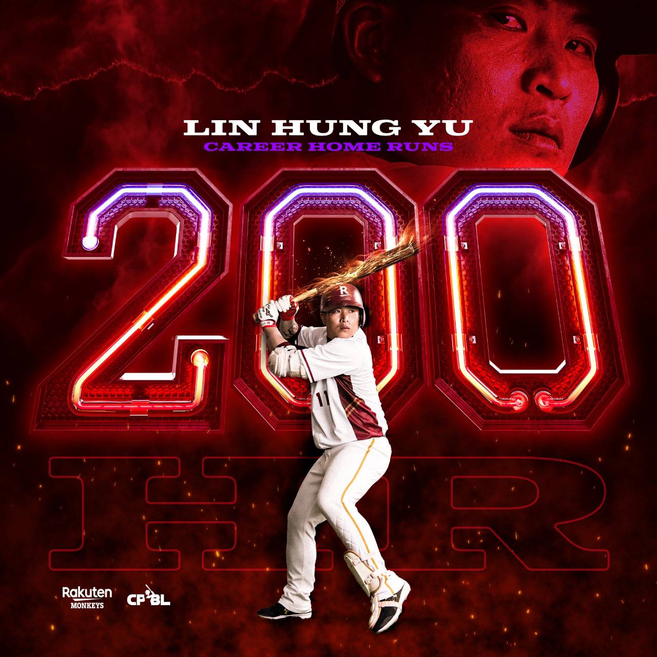 樂天桃猿》林泓育生涯200轟出爐！ 聯盟史上第4人 - TSNA體育新聞團隊