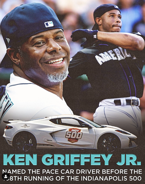 賽車》棒球名人堂成員Ken Griffey Jr. 將領跑印第安納波利斯500大賽 - TSNA體育新聞團隊