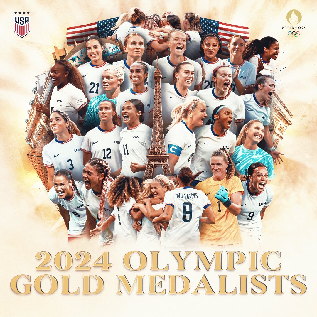 足球》奧運摘金美國女足排名重返后座 中華平盤第41 - TSNA體育新聞團隊