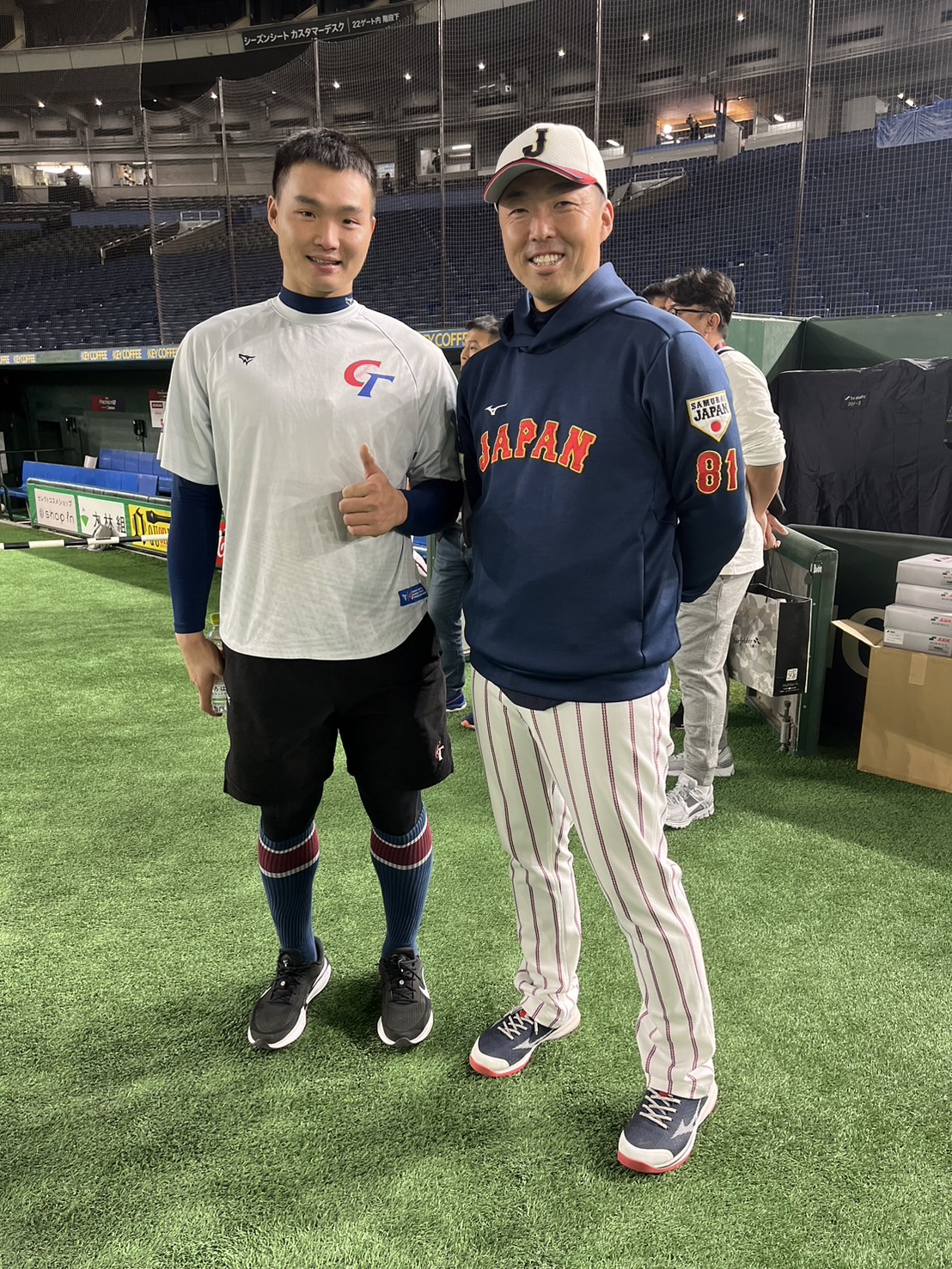 12強賽》複賽開打前夕！ 陳柏清先與吉見一起相見歡 - TSNA體育新聞團隊