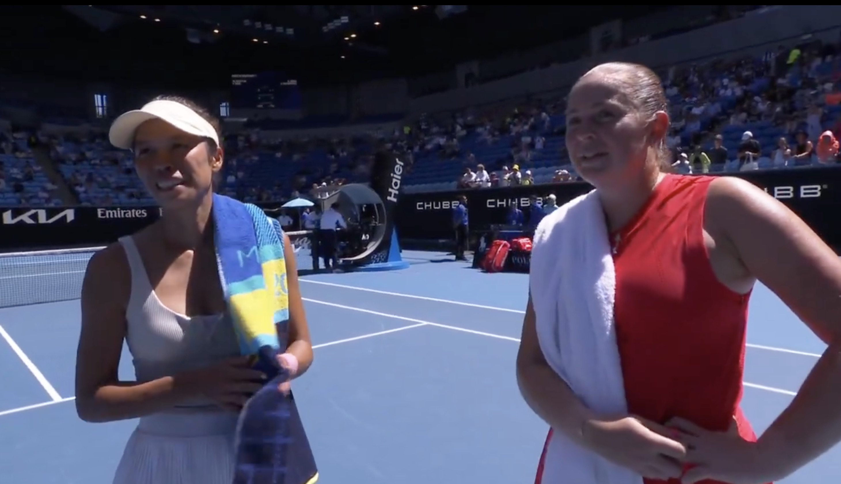 澳網》影／激戰近2.5小時 謝淑薇笑說：我來自亞洲，還能再打5小時 - TSNA體育新聞團隊