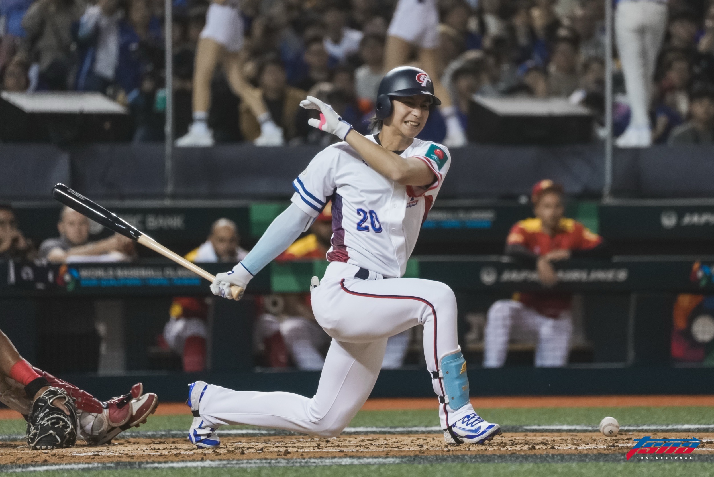 WBC資格賽》林佳緯下顎撞到無大礙 曾總：會進一步觀察 - TSNA體育新聞團隊