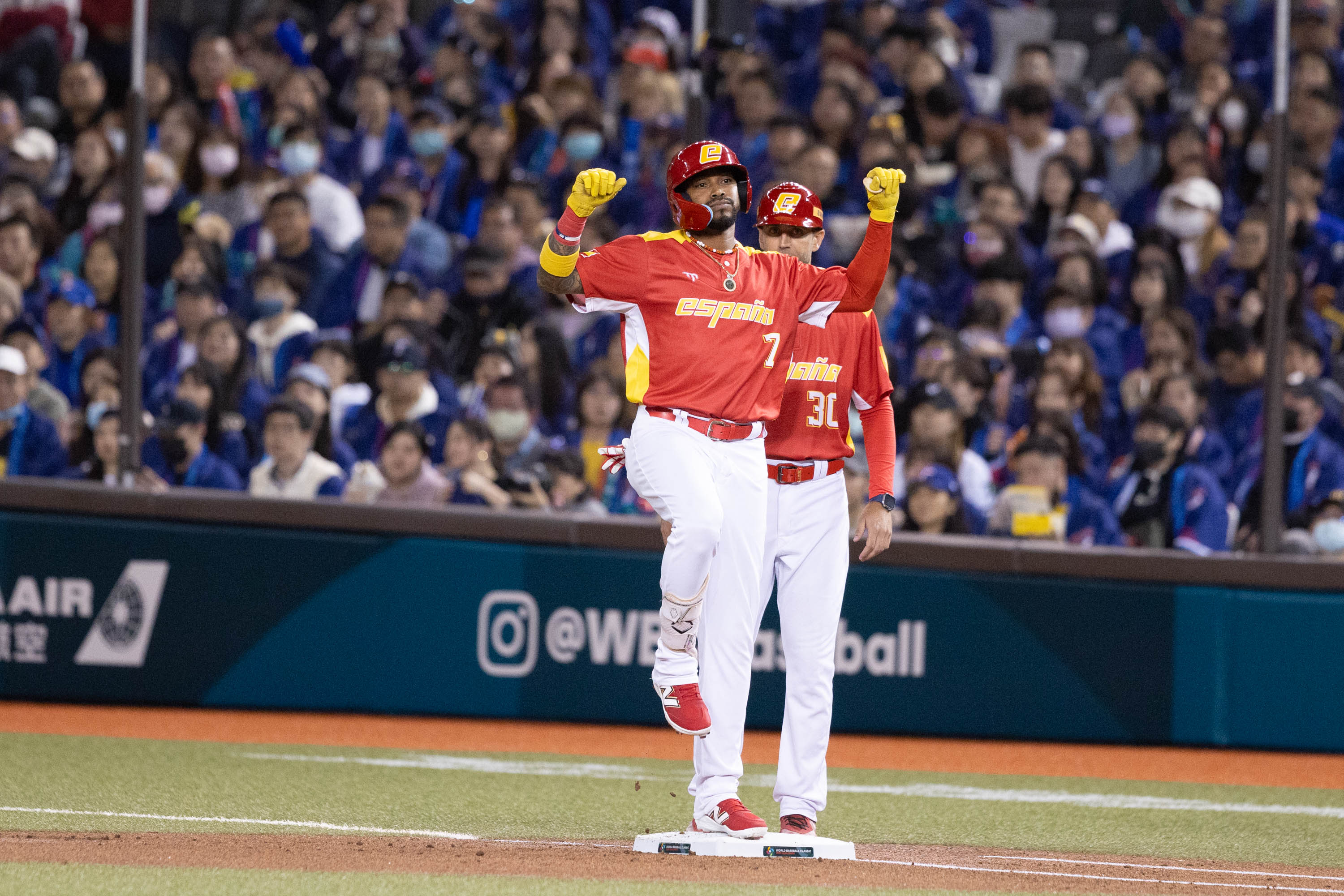 WBC資格賽》被保送後卻被觸殺在二壘 西班牙Engel Beltre罕見出局 - TSNA體育新聞團隊