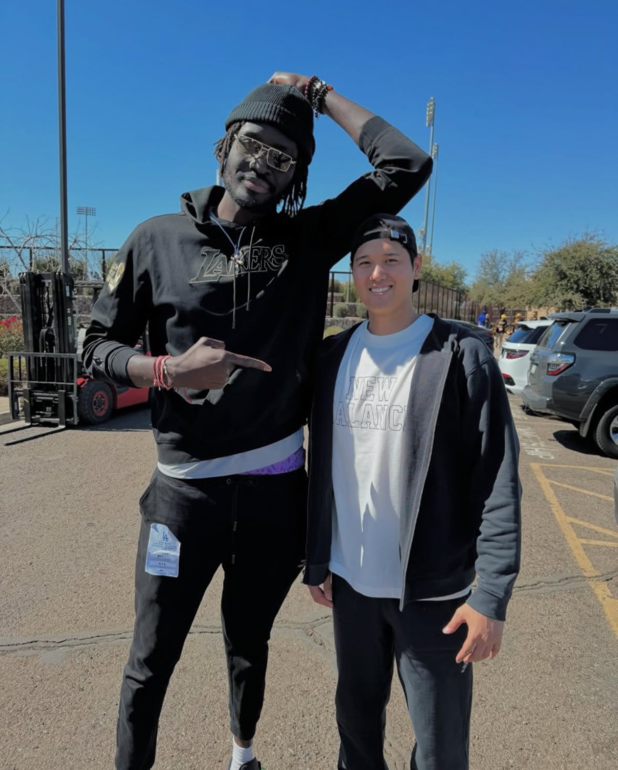 MLB》跟230公分前NBA球星合照 大谷翔平突然變小一號 - TSNA體育新聞團隊