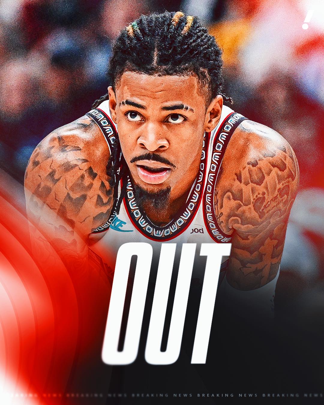 NBA》灰熊瀕臨淘汰 Ja Morant第四戰受傷缺陣 - TSNA體育新聞團隊