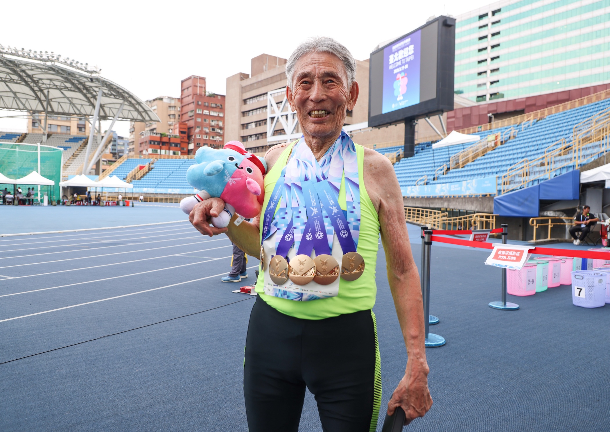 世壯運》91歲蒙古選手TSEREN獨攬5金 分享長生的秘訣 - TSNA體育新聞團隊