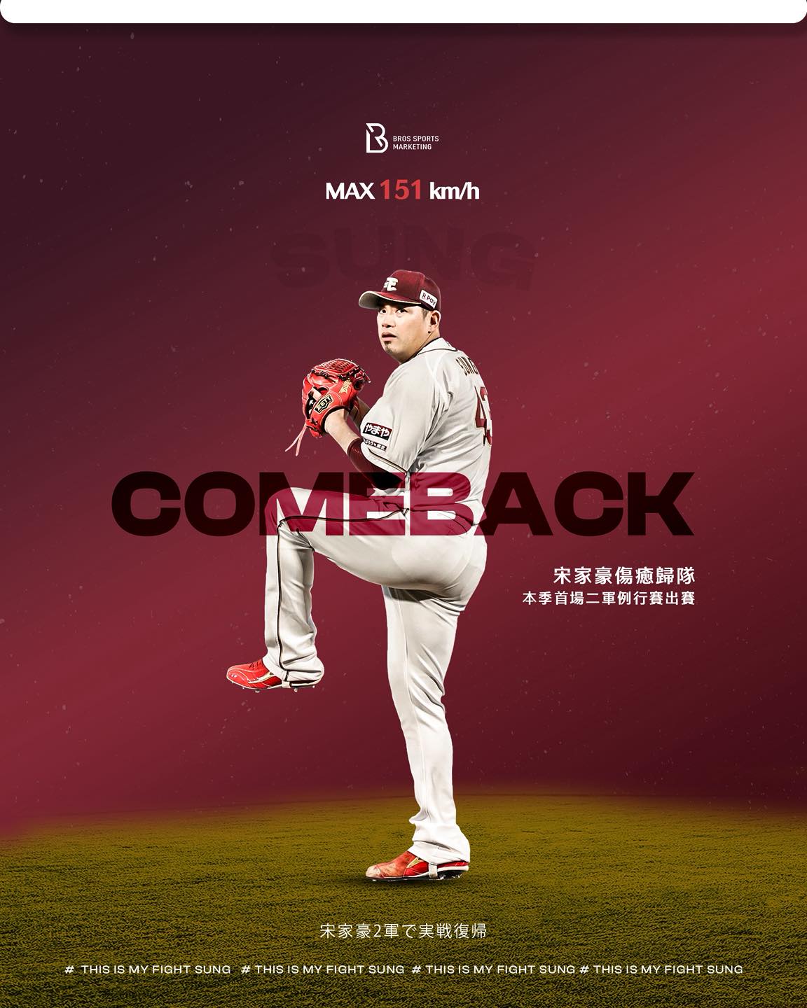 日職》宋家豪傷後復出第2場登板 後援1局飆2K - TSNA體育新聞團隊